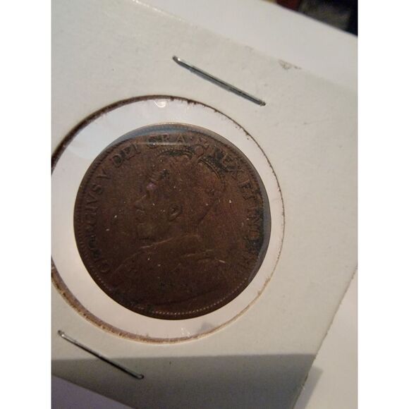 Design | 1915 Canadian One Cent Coin Antique Penny Canada King George ...